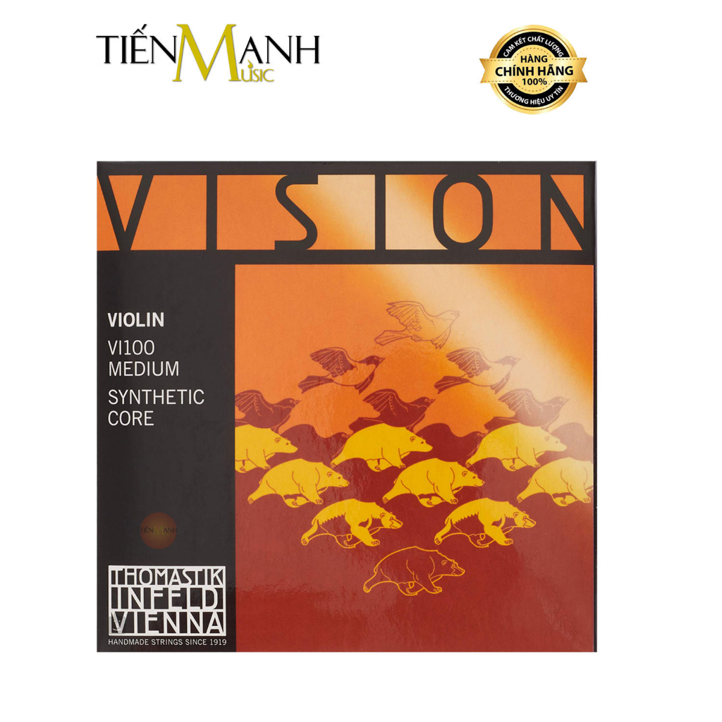 [Genuine] Thomastik-infeld Vision VI100 Synthetic Core Full Set 4/4 ...