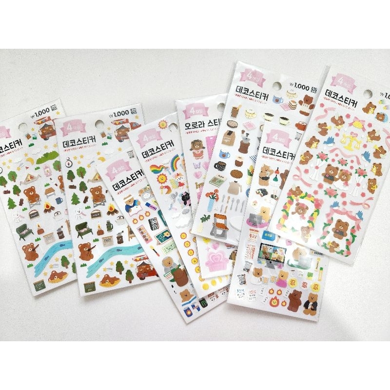 Set of 10 cute Daiso stickers | Shopee Malaysia
