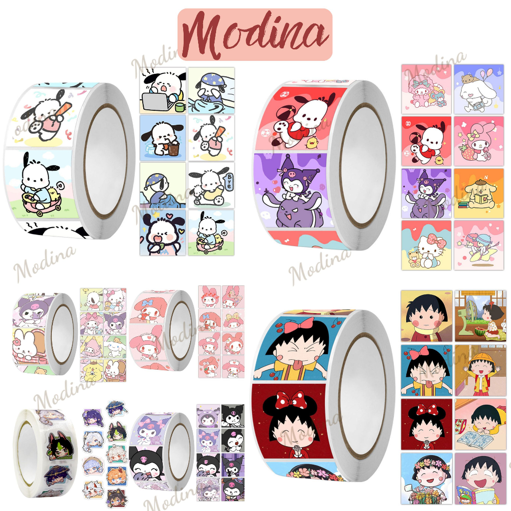 Reward sticker roll of 500 cute cartoon 2cm student stickers | Shopee ...