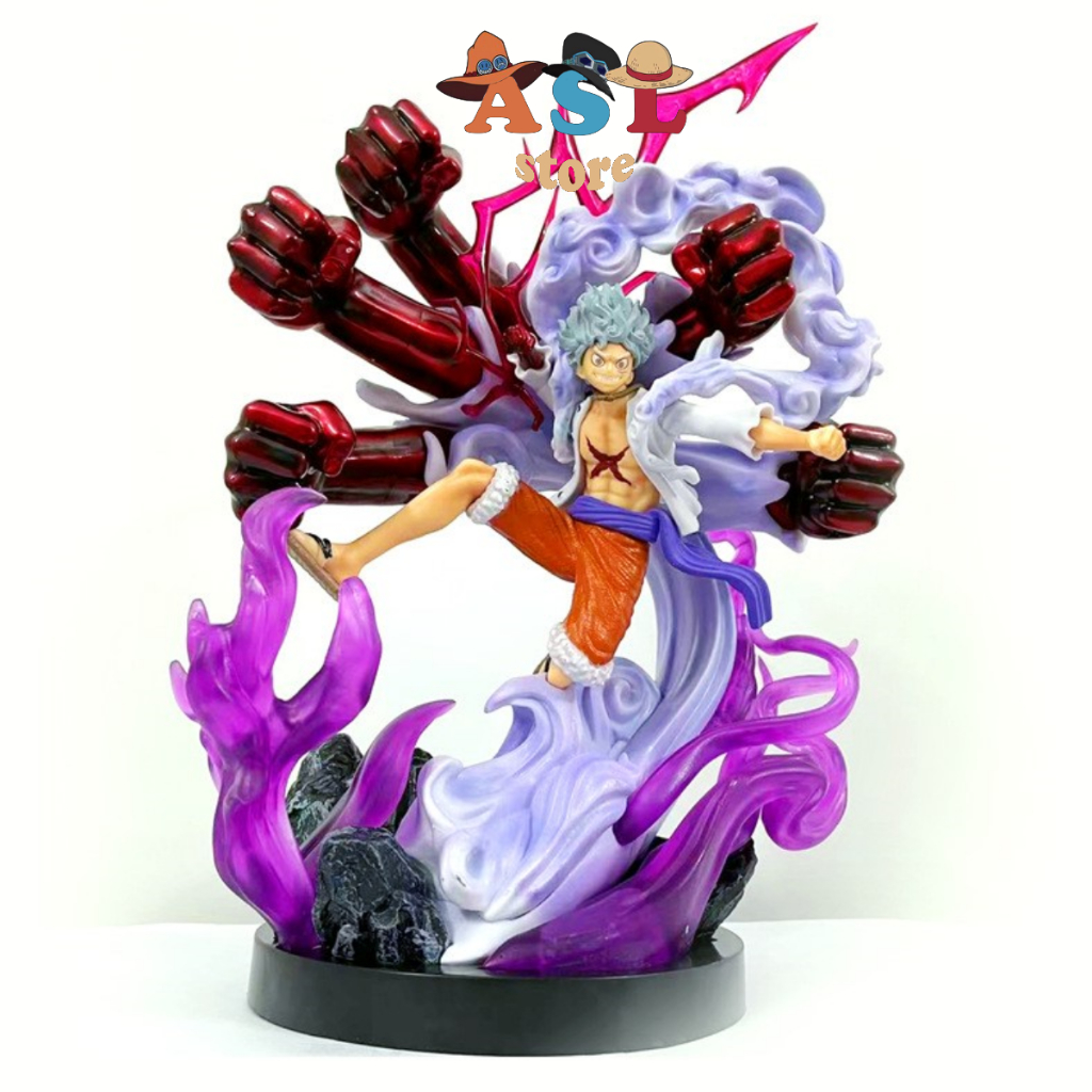 TRI High-end One Piece model Luffy gear 5 7 haki punch God Nika - ASL ...