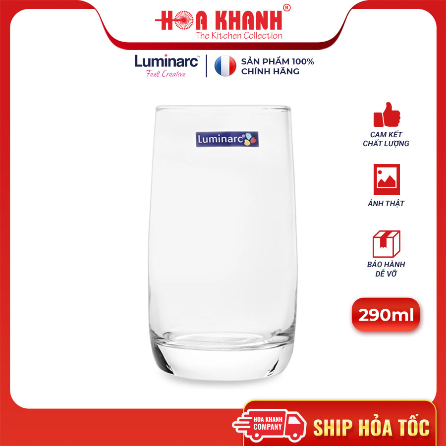 Luminarc Vigne tall glass drinking glasses 290ML & 350ML - G2571 ...