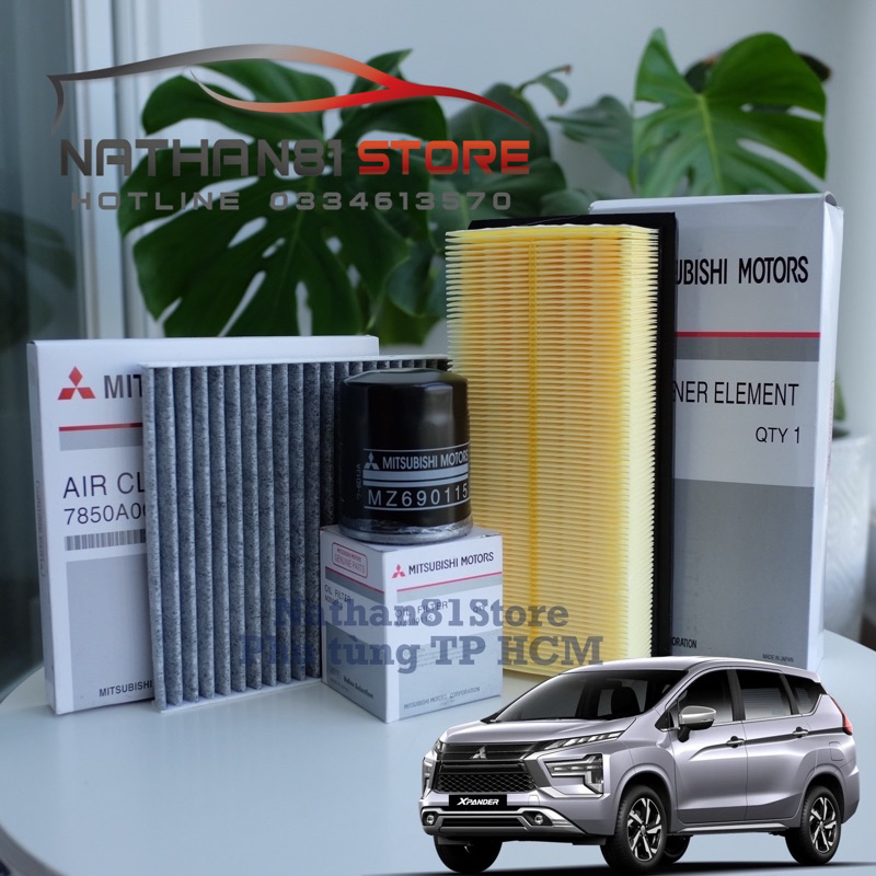 [Combo] 3 Replacement Maintenance Filter Mitsubishi Xpander. Engine Air ...
