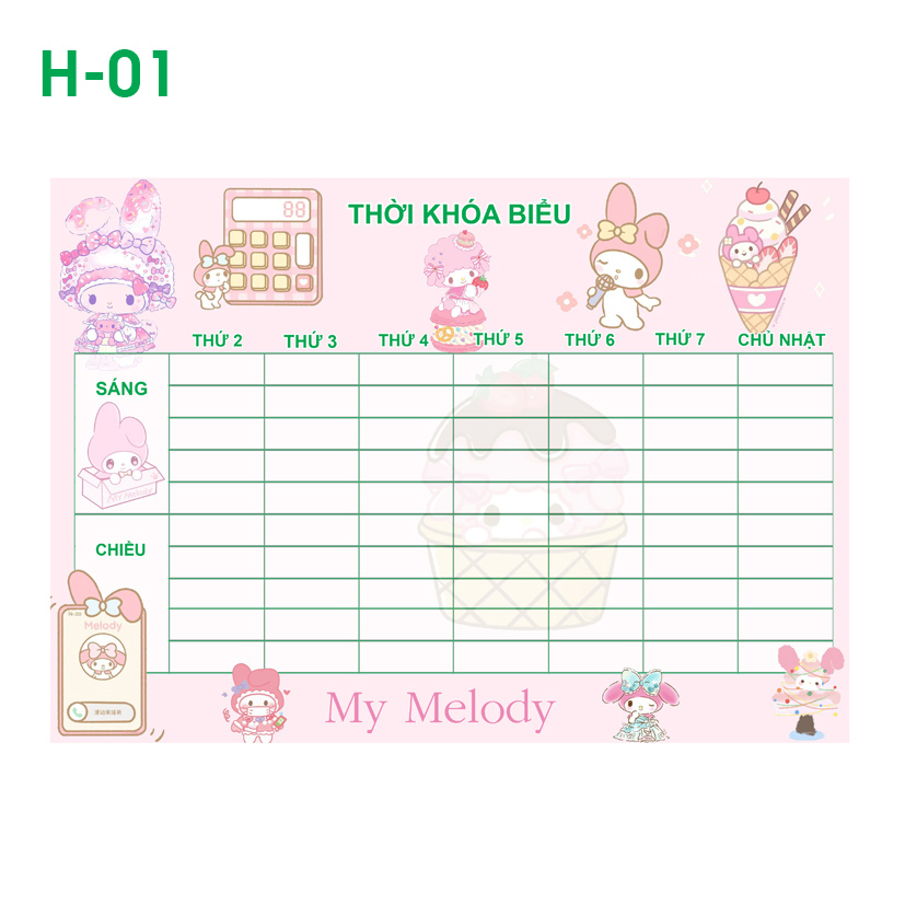My Melody Timetable | Shopee Malaysia