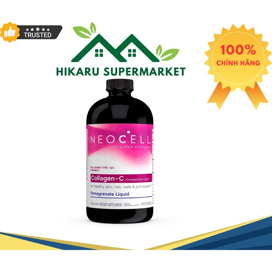 Neocell Collagen + C Pomegranate Liquid Collagen Drink 473 ml Usa - New ...