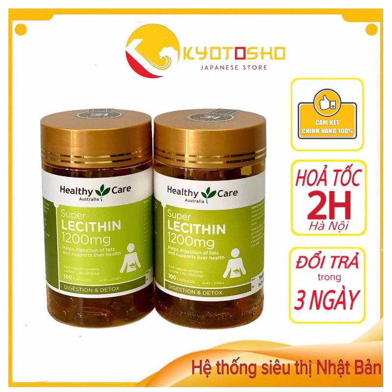 Australian Healthy Care Super Lecithin 1200mg soybean sprouts 100 ...