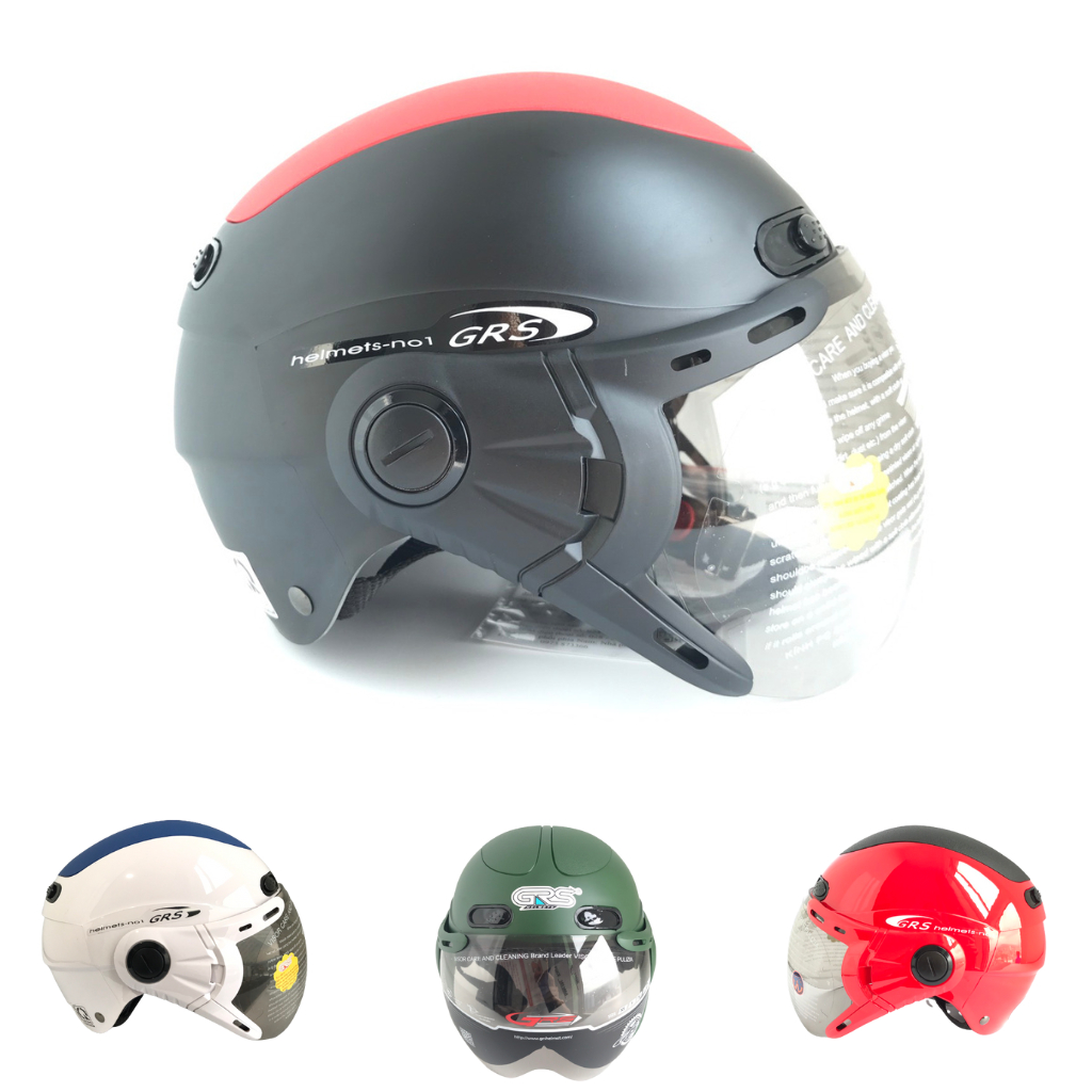 GRS A102K half-head helmet in many colors - Head circumference 54-57cm ...