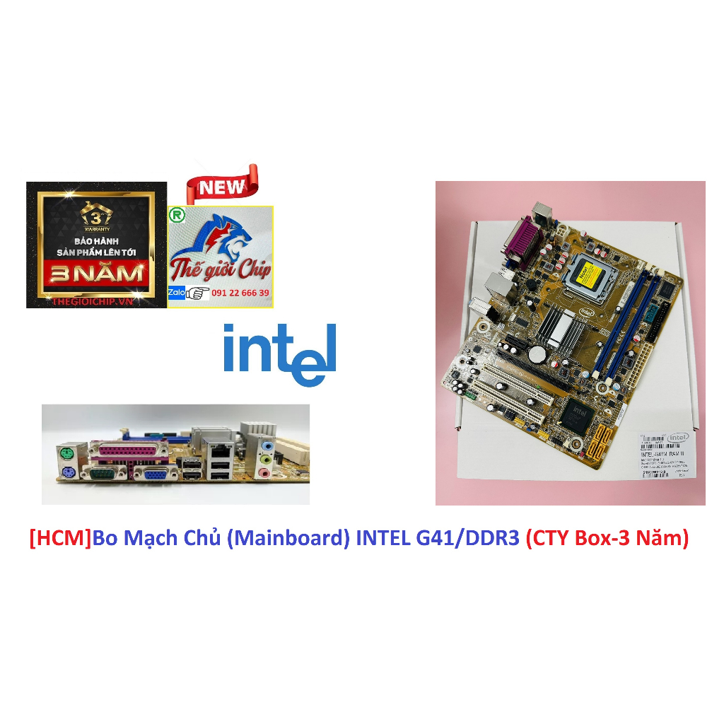 [HCM]Mainboard Intel G41/DDR3 (CTY Box-3 Years) | Shopee Malaysia