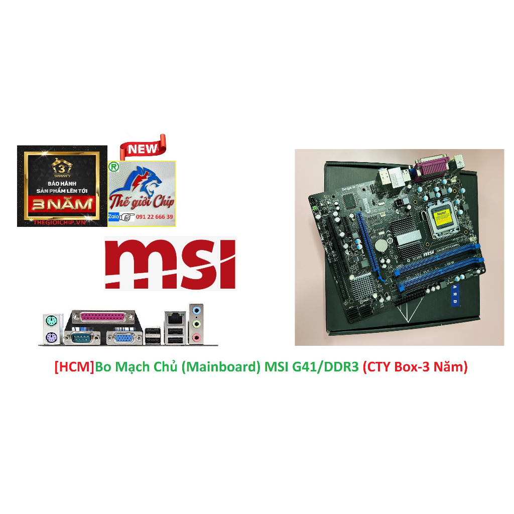 [HCM]MSI G41/ddr3 Mainboard (CTY Box-3 Years) | Shopee Malaysia