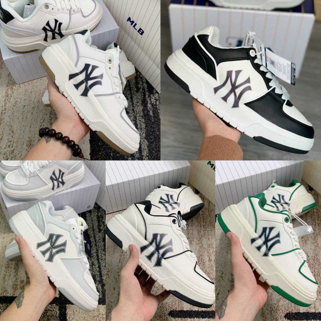 High-end version of MLB Chunky Liner shoes Blue, black, Gray, high ...