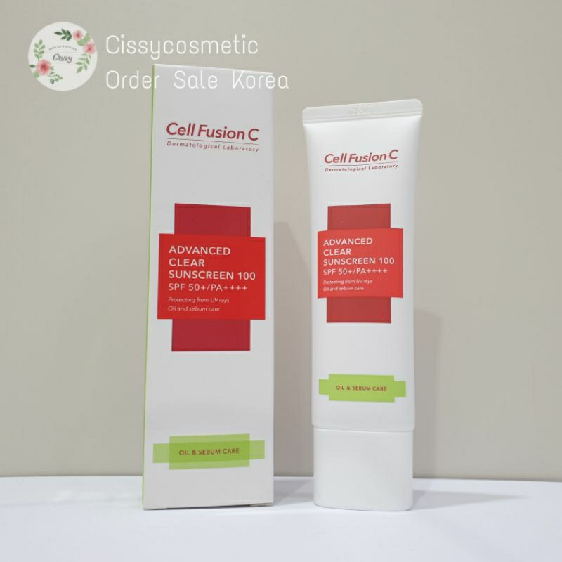 Cell Fusion C Advanced Clear Suncreen Sunscreen 100 SPF 50+ / PA ...