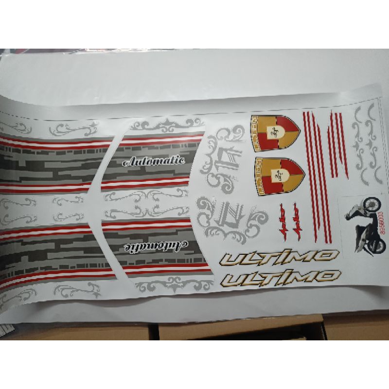 Mio Ultimo stamp set with big belly white and red | Shopee Malaysia