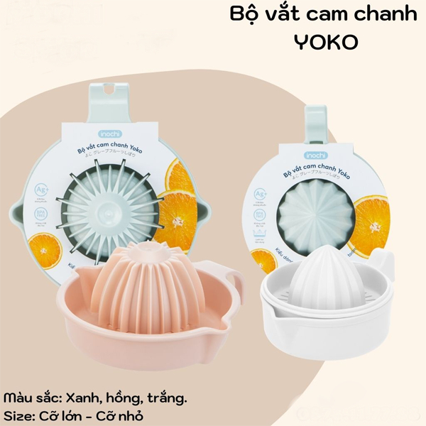 YOKO Yuko Inochi Antibacterial Virgin Plastic Citrus Squeezer Set 2 ...