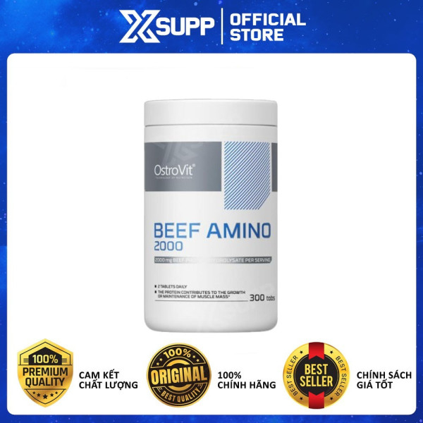 Ostrovit Beef Amino, Essential Amino Supplements From Beef Protein (300 ...