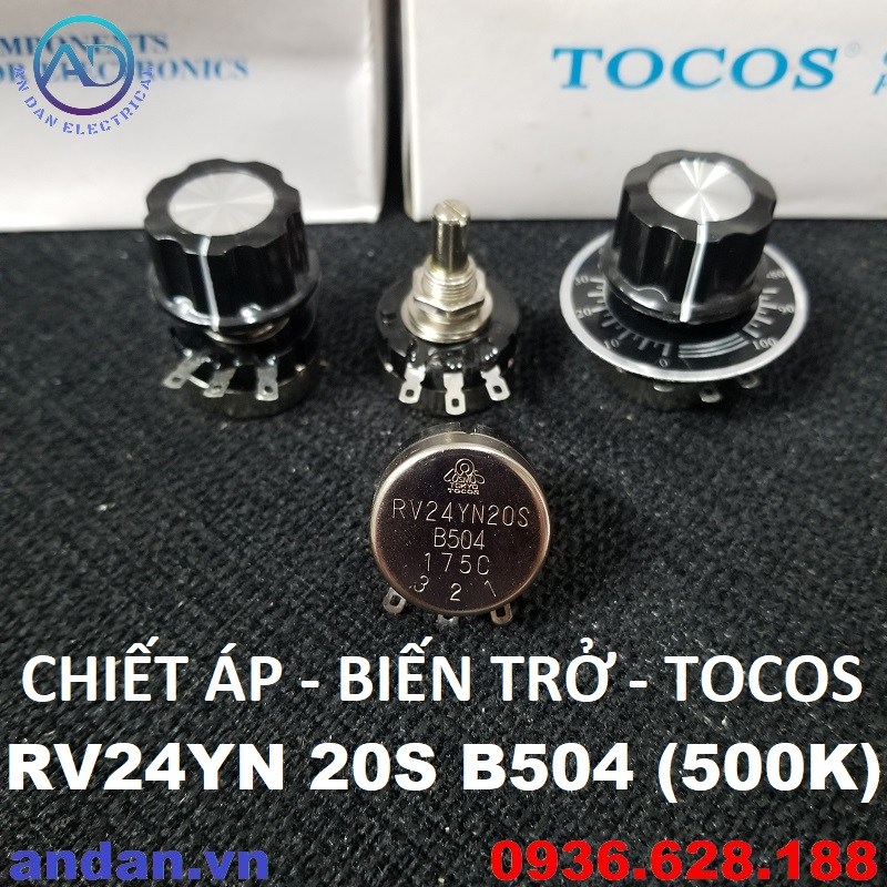 Potentiometer - rheostat RV24YN20S - Tocos B102 B202 B502 B103 B203 ...