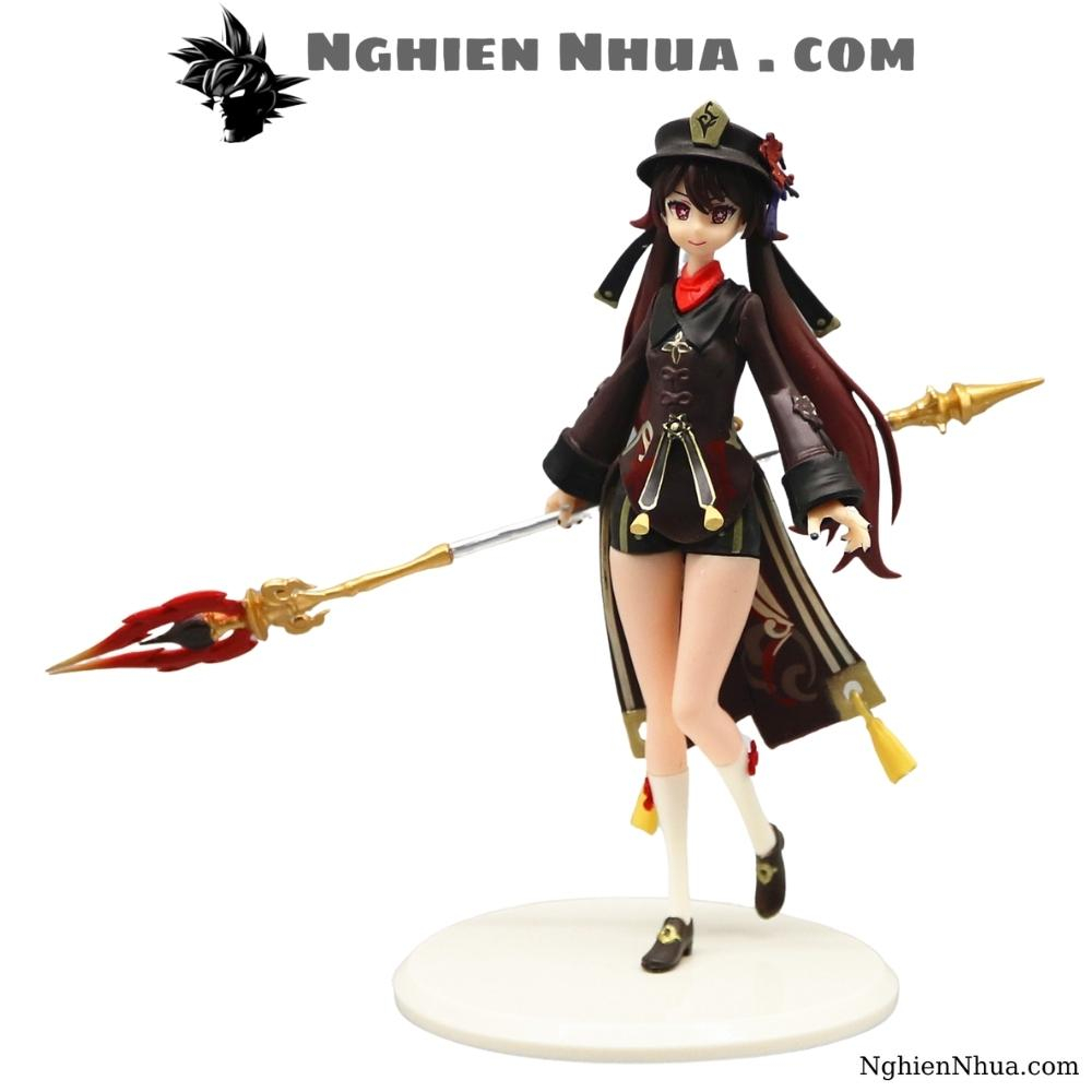 Genshin Impact Hu Tao Model Super Beautiful Fighting - 18cm High ...