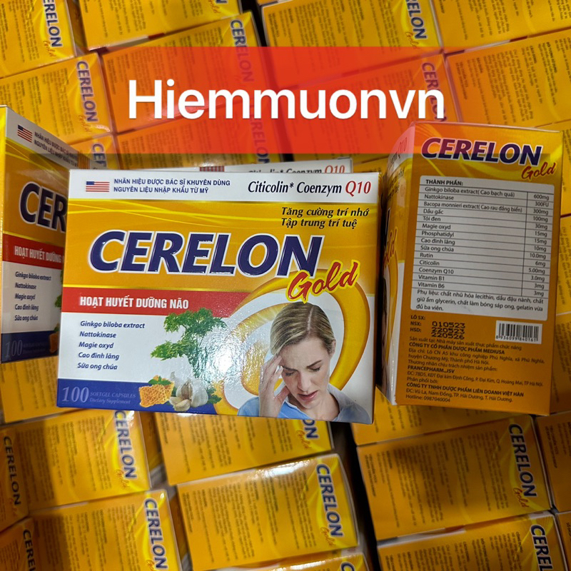 Cerelon GOLD Brain Supplement Tablets (100 Tablets) | Shopee Malaysia
