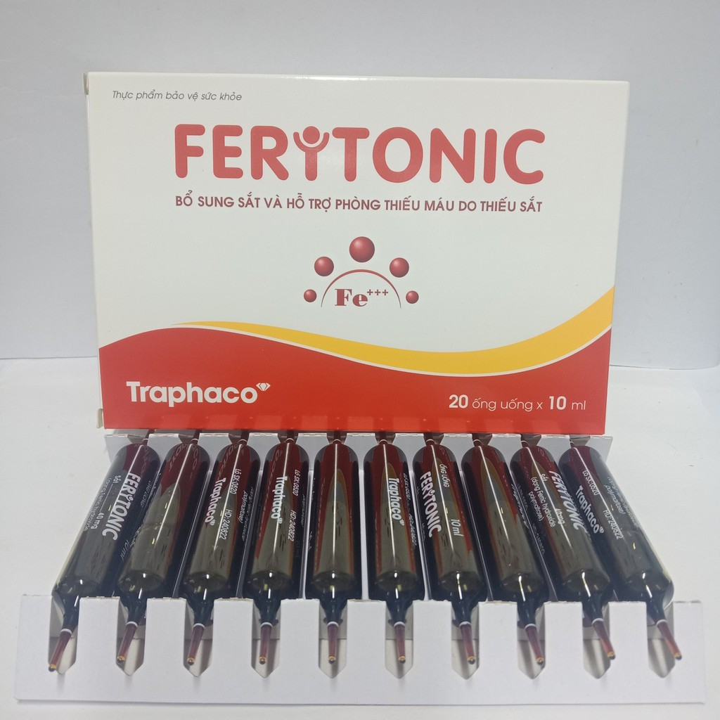 Feritonic box of 20 iron supplement tubes, preventing iron deficiency ...