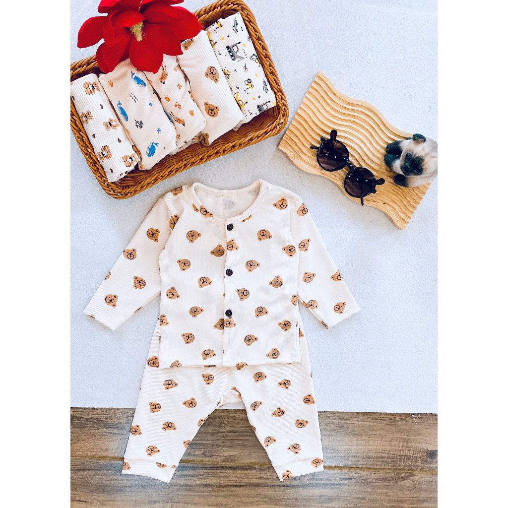 (MS82)Newborn Long-sleeved cold toothpick set with crotch pattern for ...