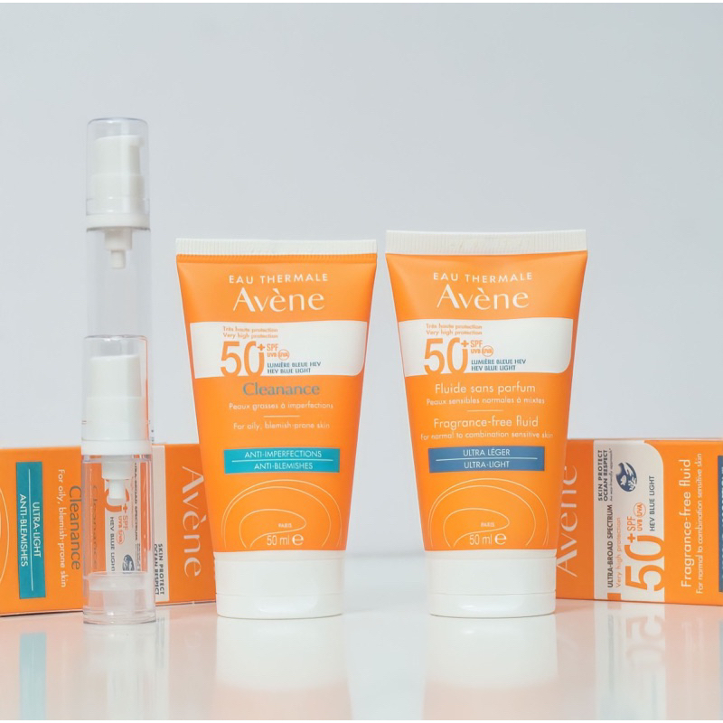 Avene Dry Touch Fluide/Cleanace Sunscreen SPF50+ 50ml | Shopee Malaysia