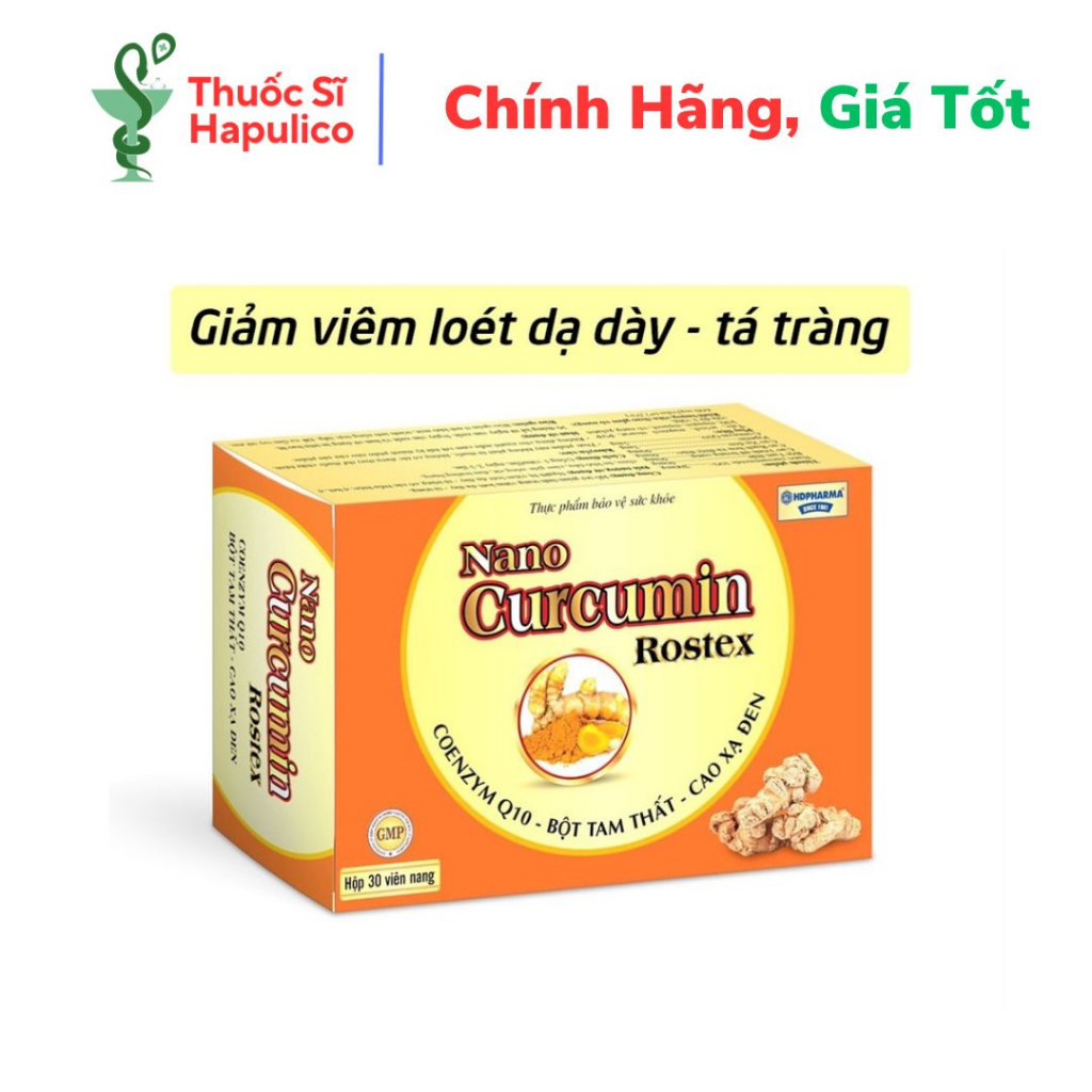 Nano Curcumin Tam That Xa Den turmeric tablets reduce stomach ulcers - 30 tablets [Nano Curcumin ...