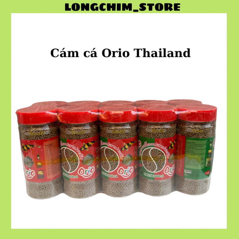Thai Orio fish bran in granular form for all kinds of fish to eat, 100g ...