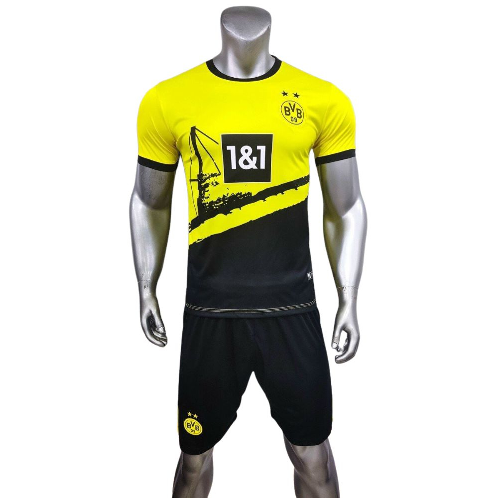 Dortmund 2024 soccer clothes IN yellow with numbers printed | Shopee ...