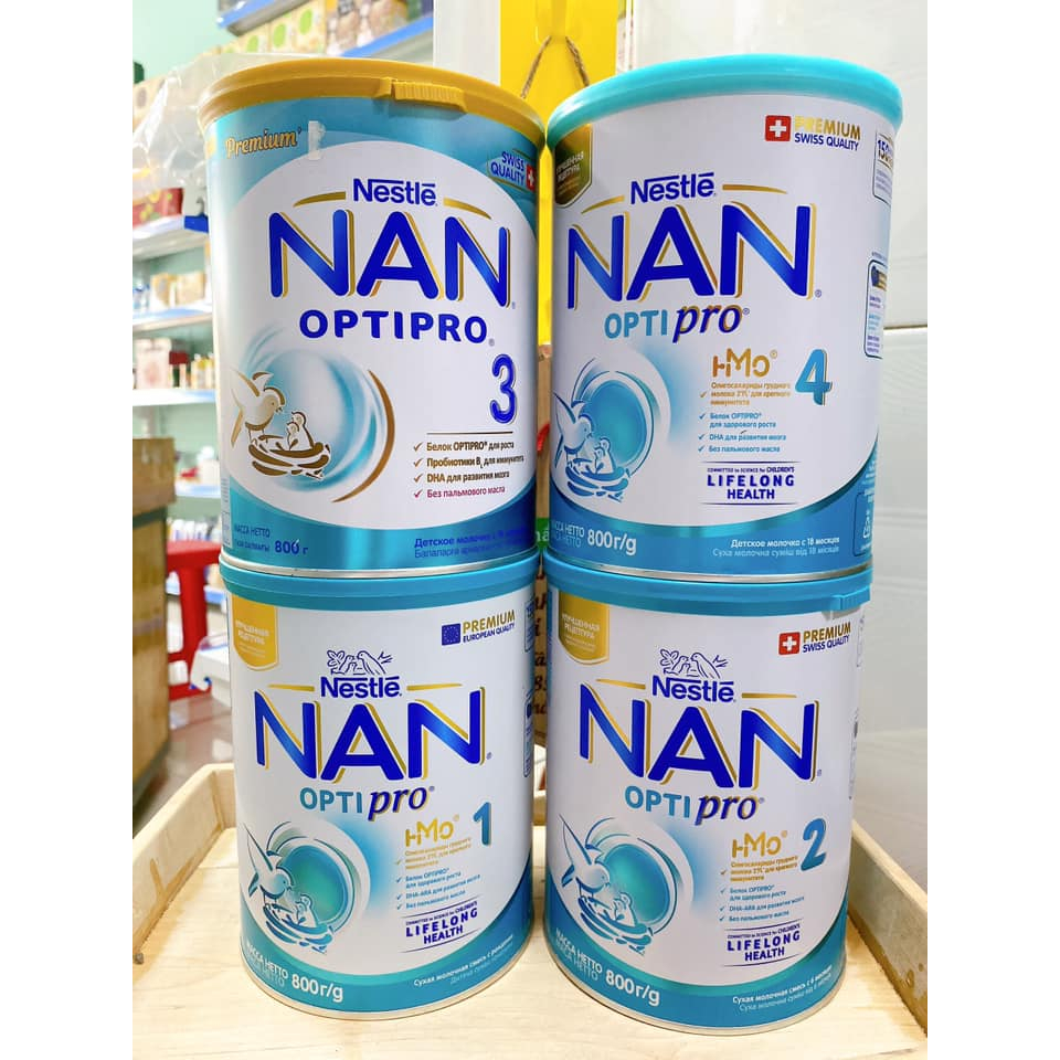 [Genuine] Nan Russian Milk 1,2,3,4 Cans 800g Light Taste Helps Gain ...