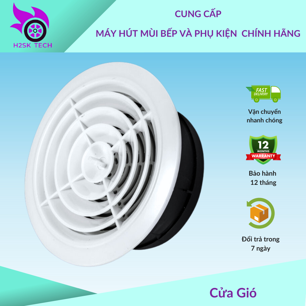 High aesthetic round exhaust and exhaust door, pipe neck diameter 100 ...
