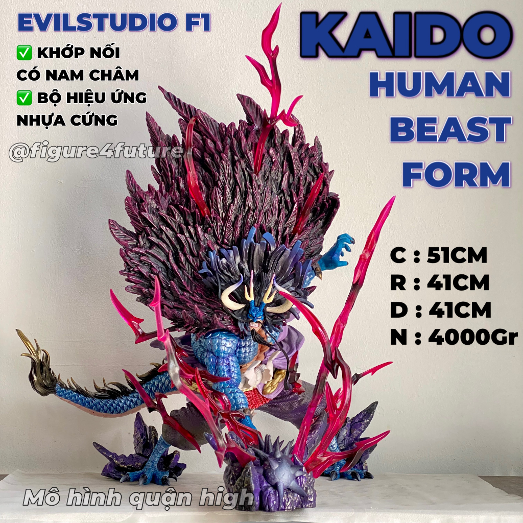 Human beast Kaido model 51CM high - Half body half dragon Kaido - Kaido ...