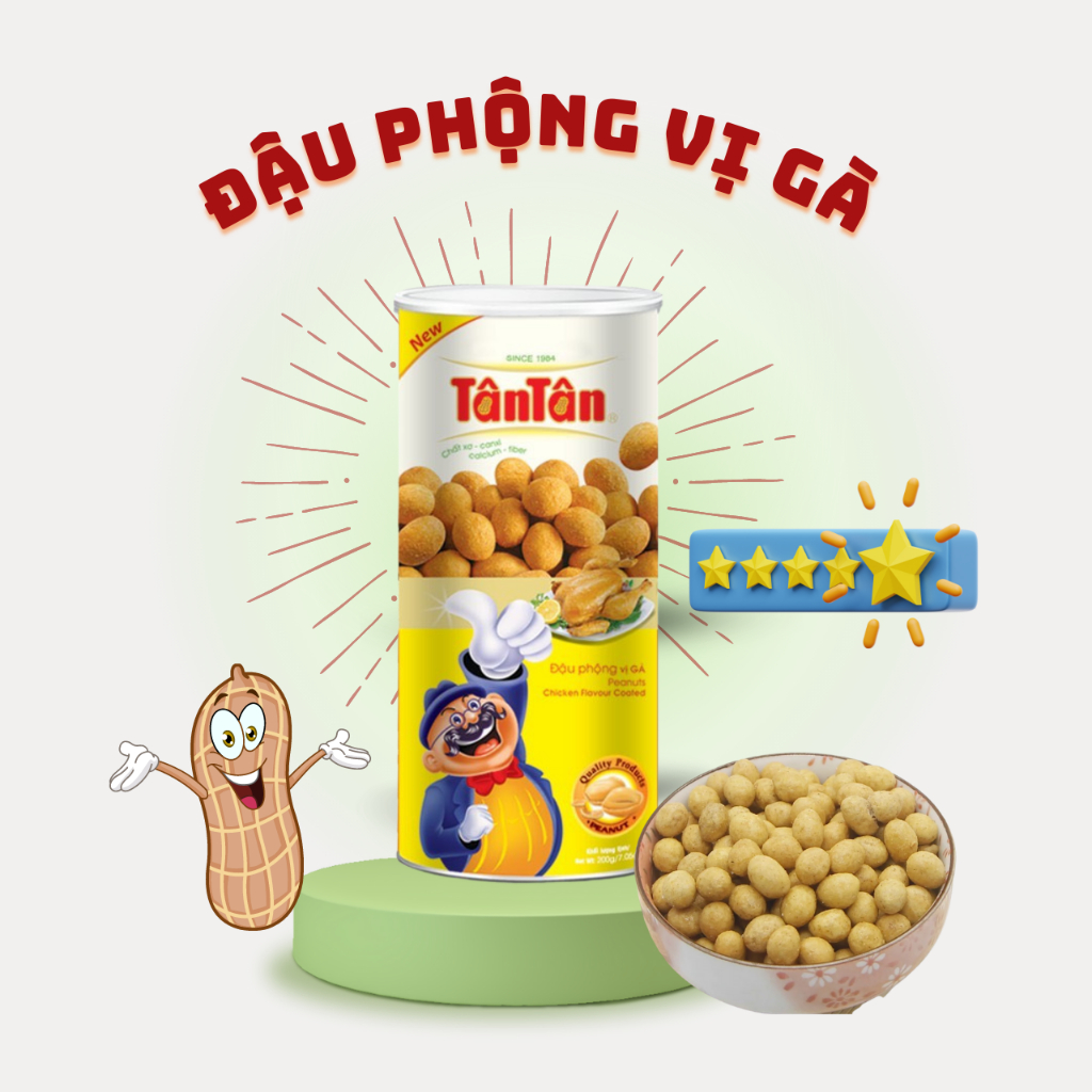 Tan Tan Peanuts Chicken Flavor 200g - Delicious, Crispy and Fatty ...