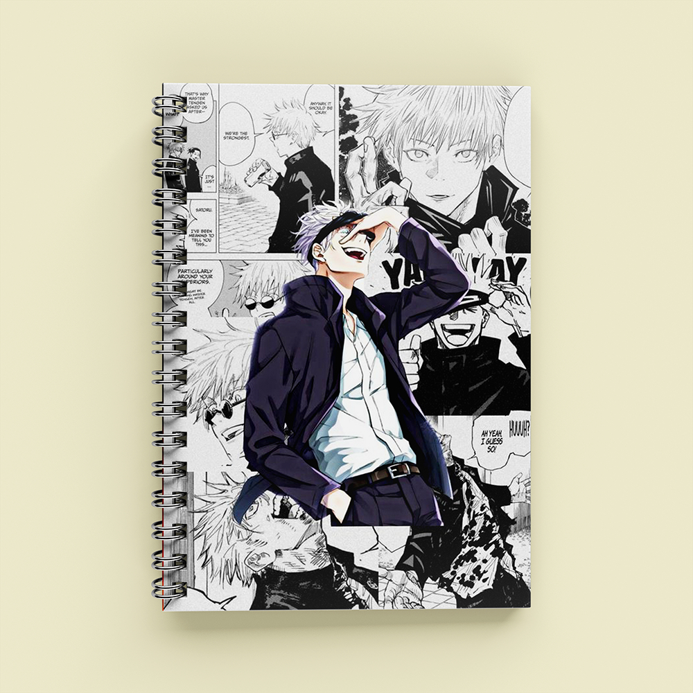 Gojo Jujutsu Kaisen Satoru Gojo Notebook Super Cool War Spell Manga ... Gojo Jujutsu Kaisen Satoru Gojo Notebook Super Cool War Spell Manga ...