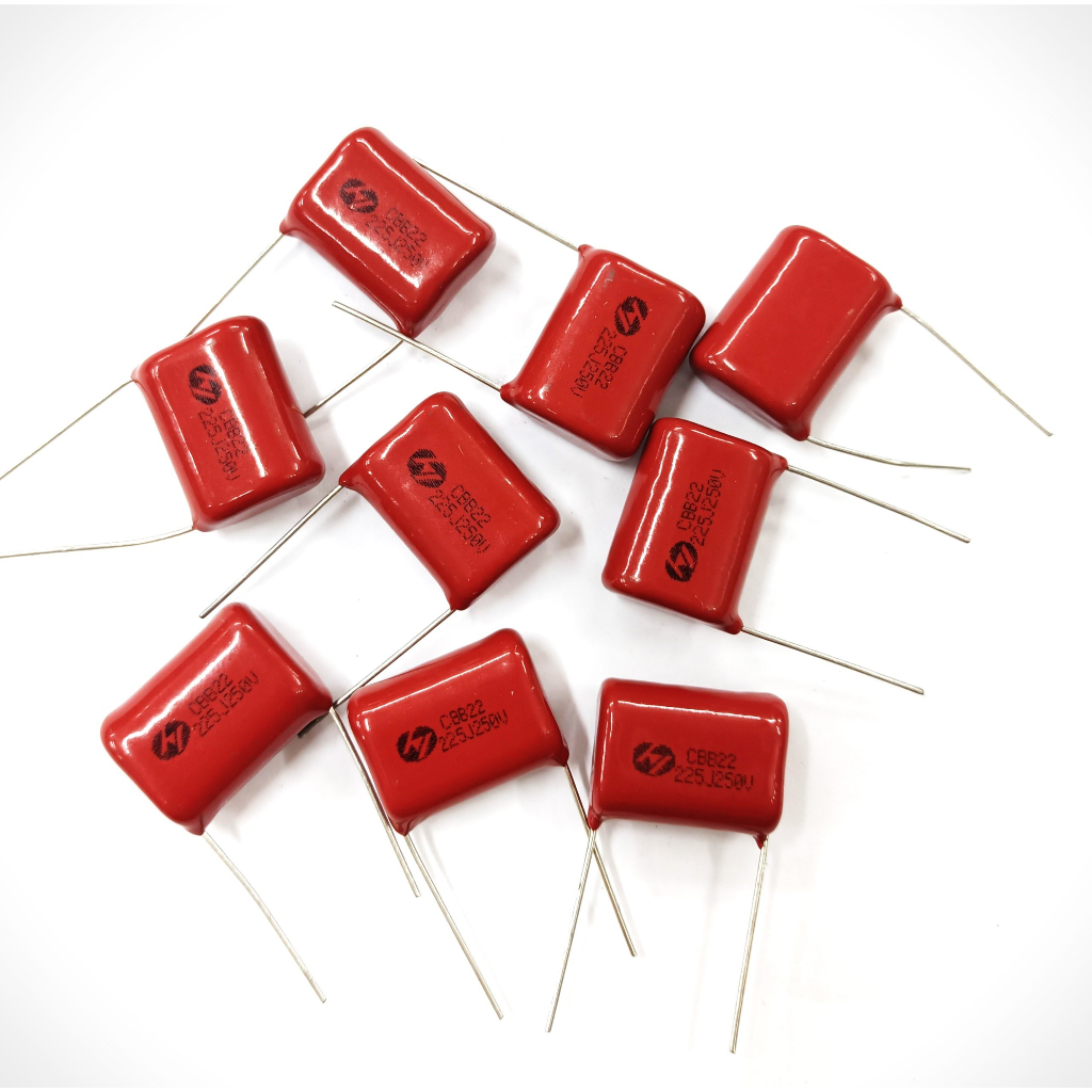 Combo of 10 red 225J/250v capacitors | Shopee Malaysia