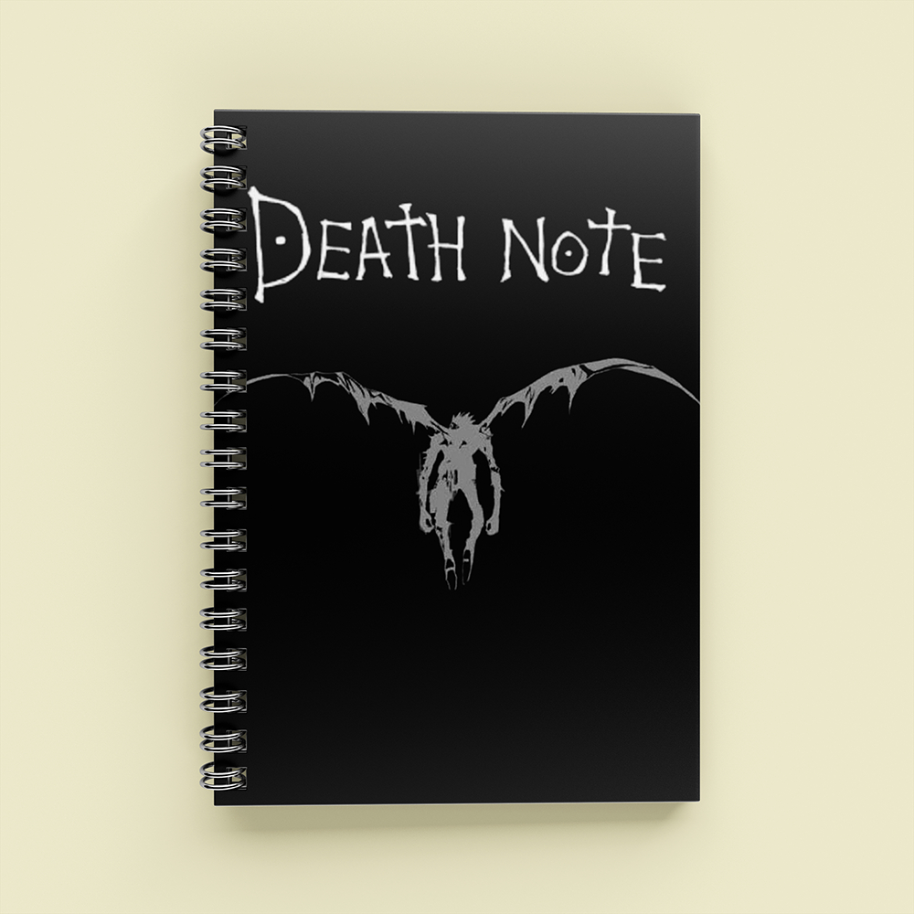 XO Anime Death Note Notebook A5 Spring 120 Cool Black Horizontal Pages ...