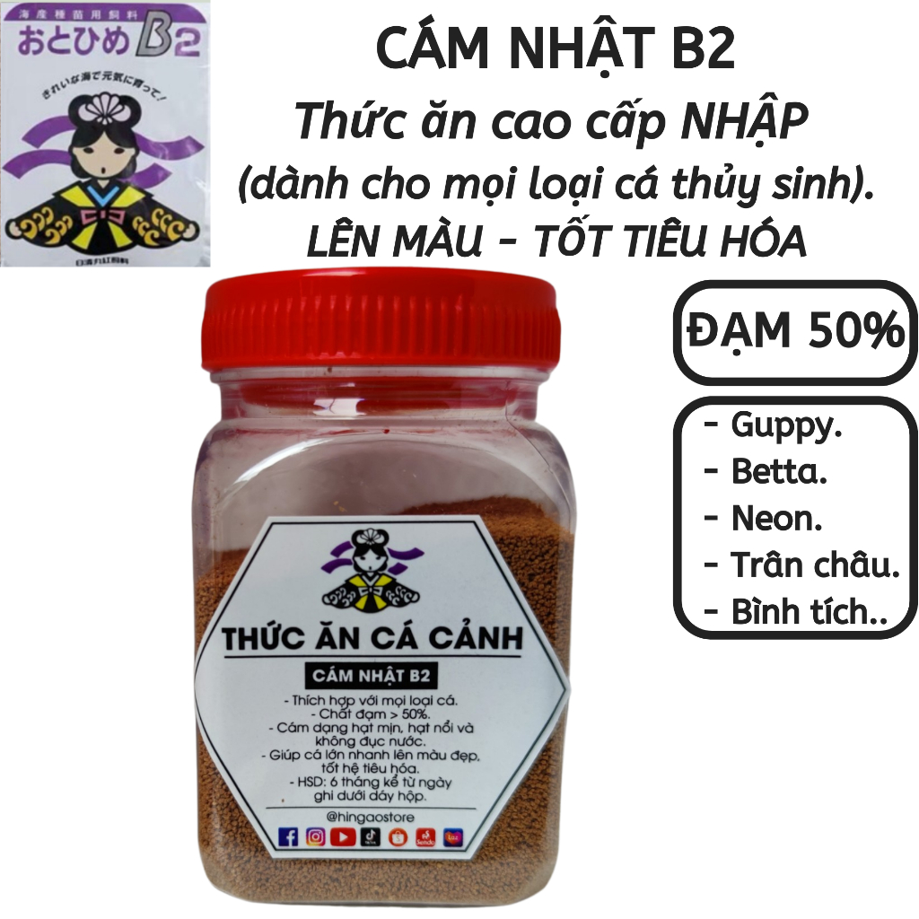 Premium B2 Japanese Bran For All Types Of Aquatic Fish - 7-Color Fish ...