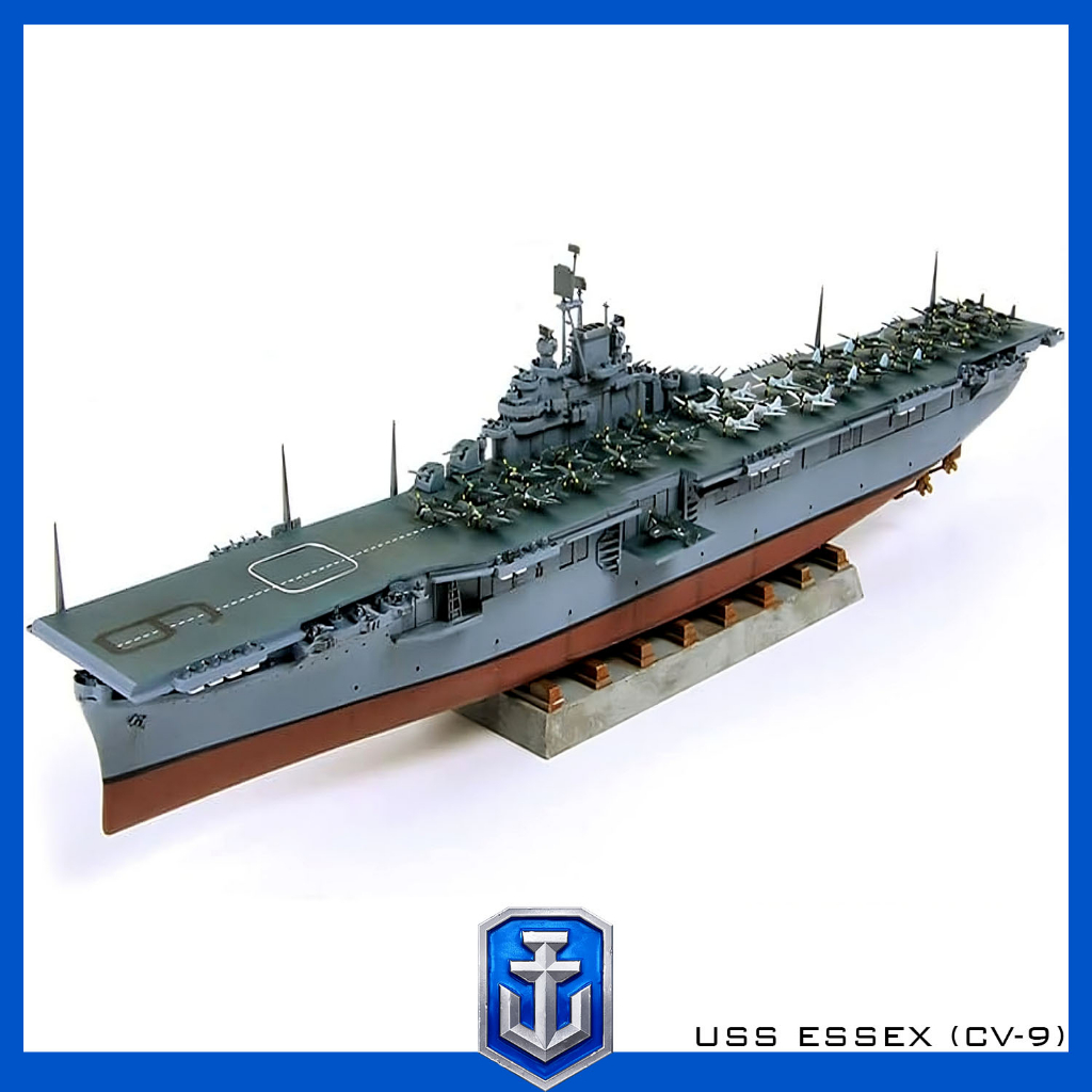 Paper Model of US Navy Aircraft Carrier USS ESSEX (CV -9) | Shopee Malaysia
