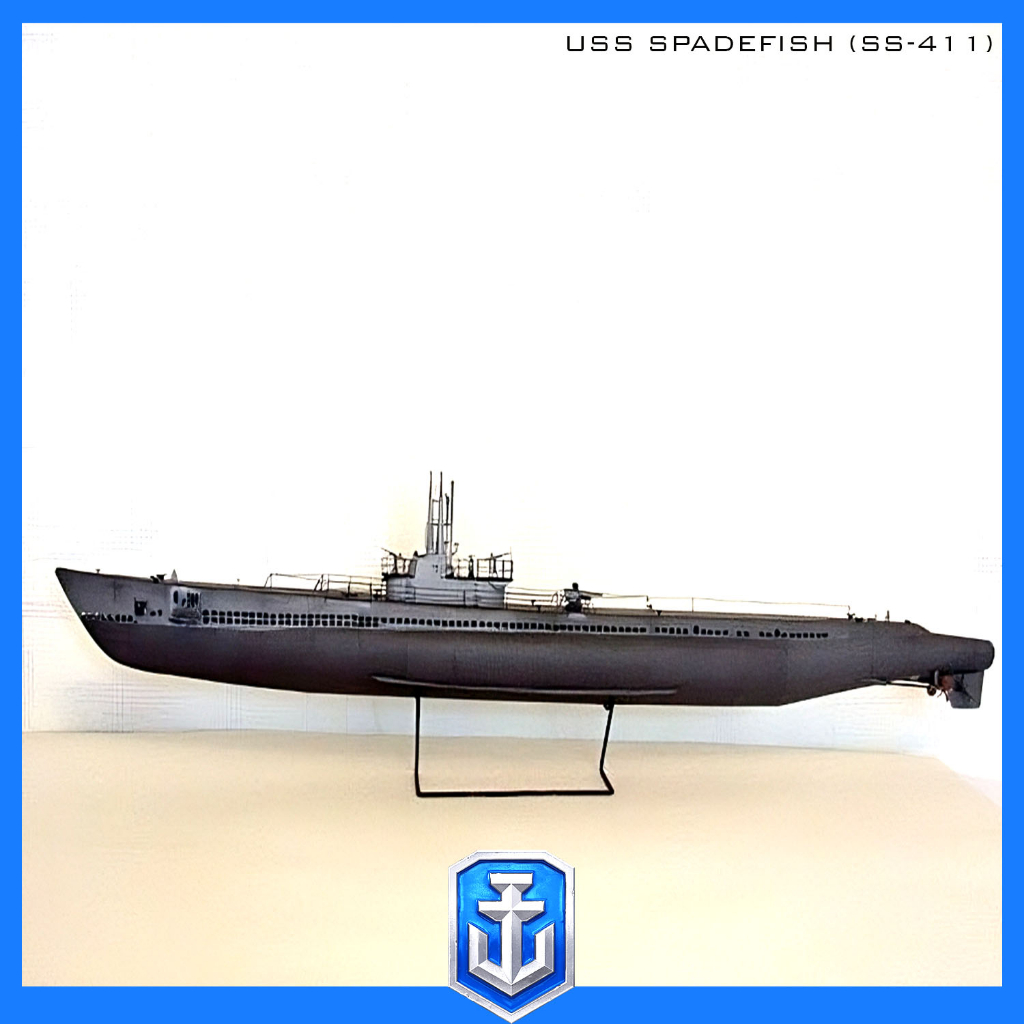 Ussss SPADEFISH Military Submarine Paper Model | Shopee Malaysia