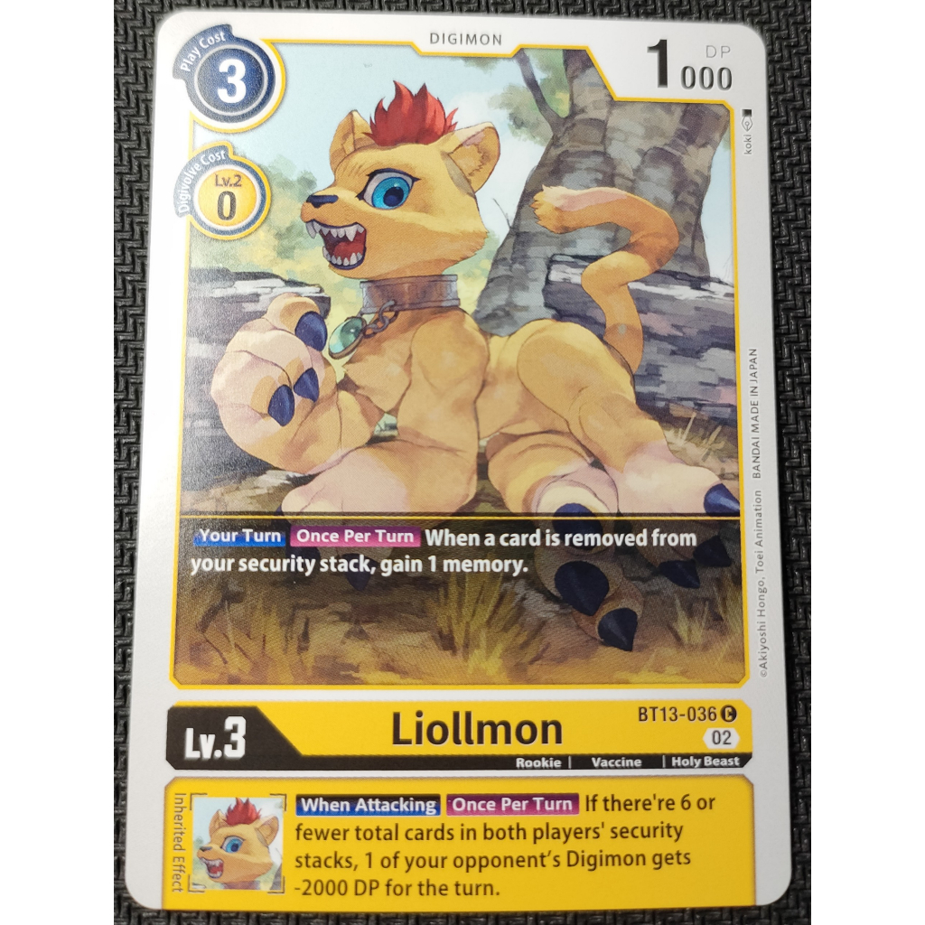 [DIGIMON] Liollmon - BT13-036 | Shopee Malaysia