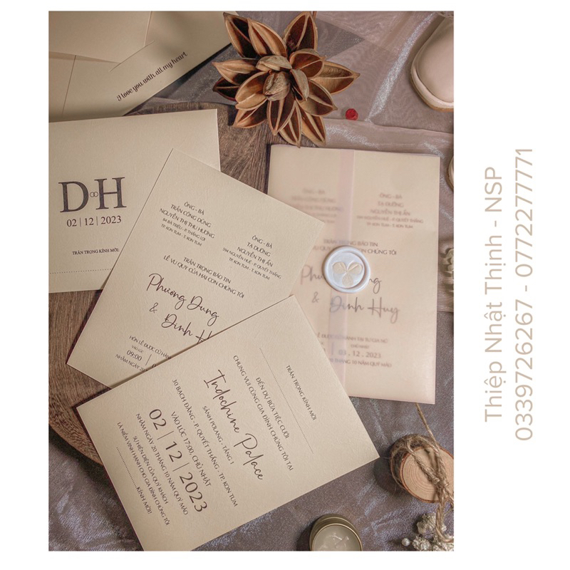 Designed WEDDING CARD - CREAM RIBBED PAPER | Shopee Malaysia