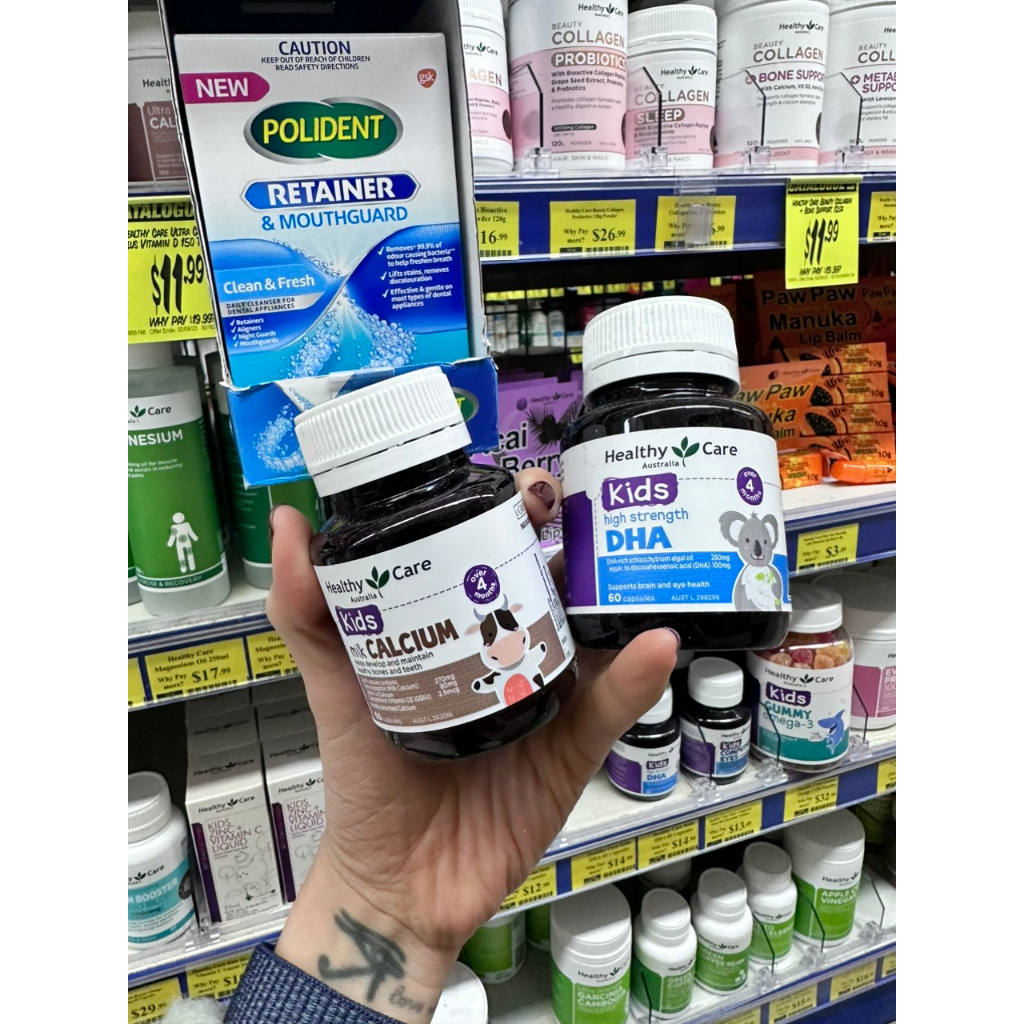 [AUSTRALIAN Standard PRODUCTS] Healthy Care Kids DHA and Milk Calcium ...