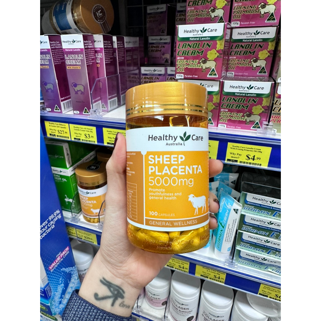 [AUSTRALIAN Standard PRODUCTS] Healthy Care Sheep Placenta 5,000mg 100 ...