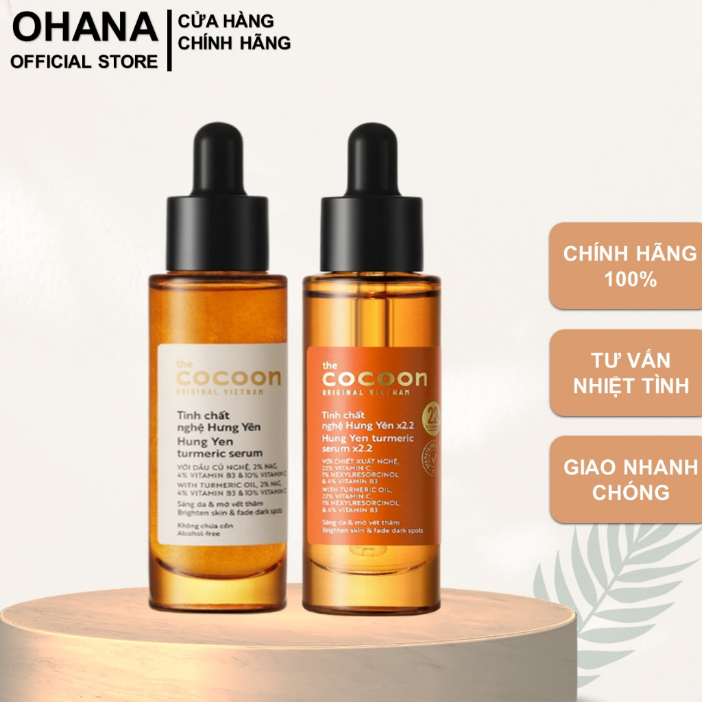 Hung Yen Turmeric Essence Vitamin C COCOON Intensive Skin Brightening ...
