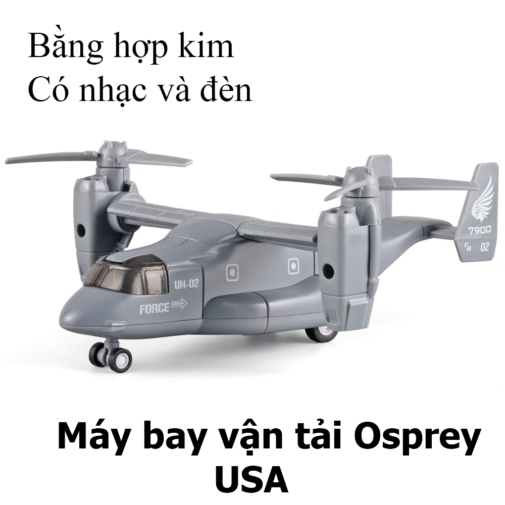 Boeing V-22 Osprey alloy transport aircraft model with music and lights ...