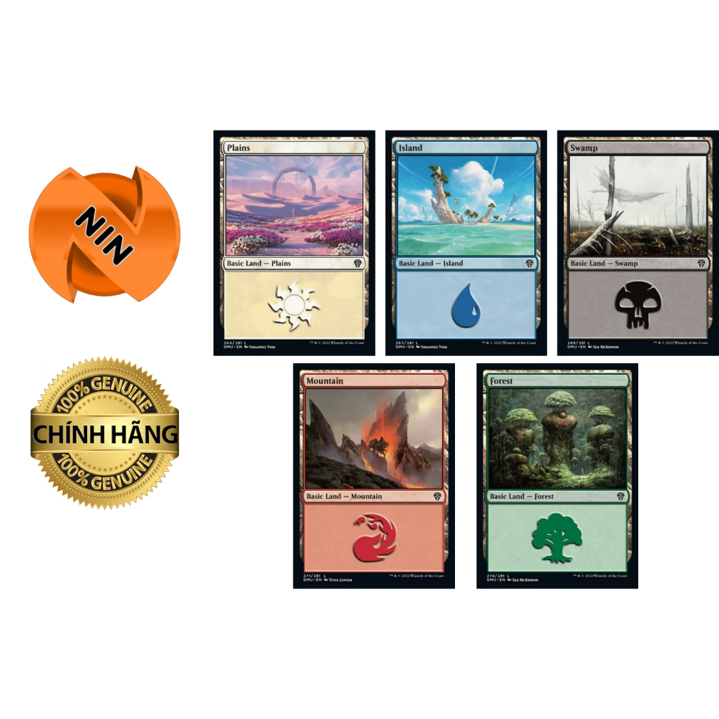 [Genuine Magic: The Gathering Cards] Basic Land Cards (many options ...