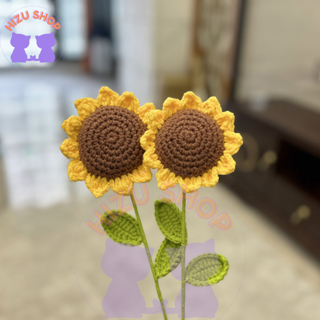Wool Sunflowers (Handmade Crochet Wool) | Shopee Malaysia