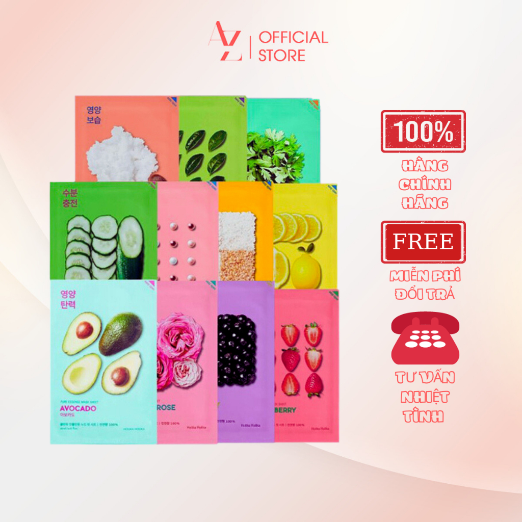 HOLIKA HOLIKA Holika Pure Essence Mask Korean 3D Paper Mask ...
