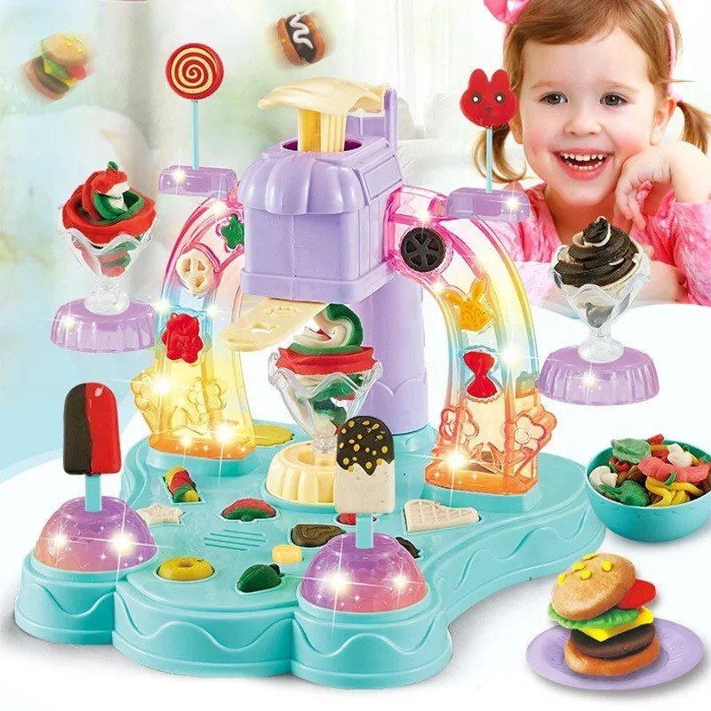 Ice cream maker with lights and music comes with modeling clay and mold ...