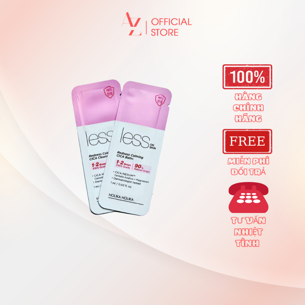 Less on skin Calming HOLIKA HOLIKA skin care sample 1mlx2 pack 69000109 ...