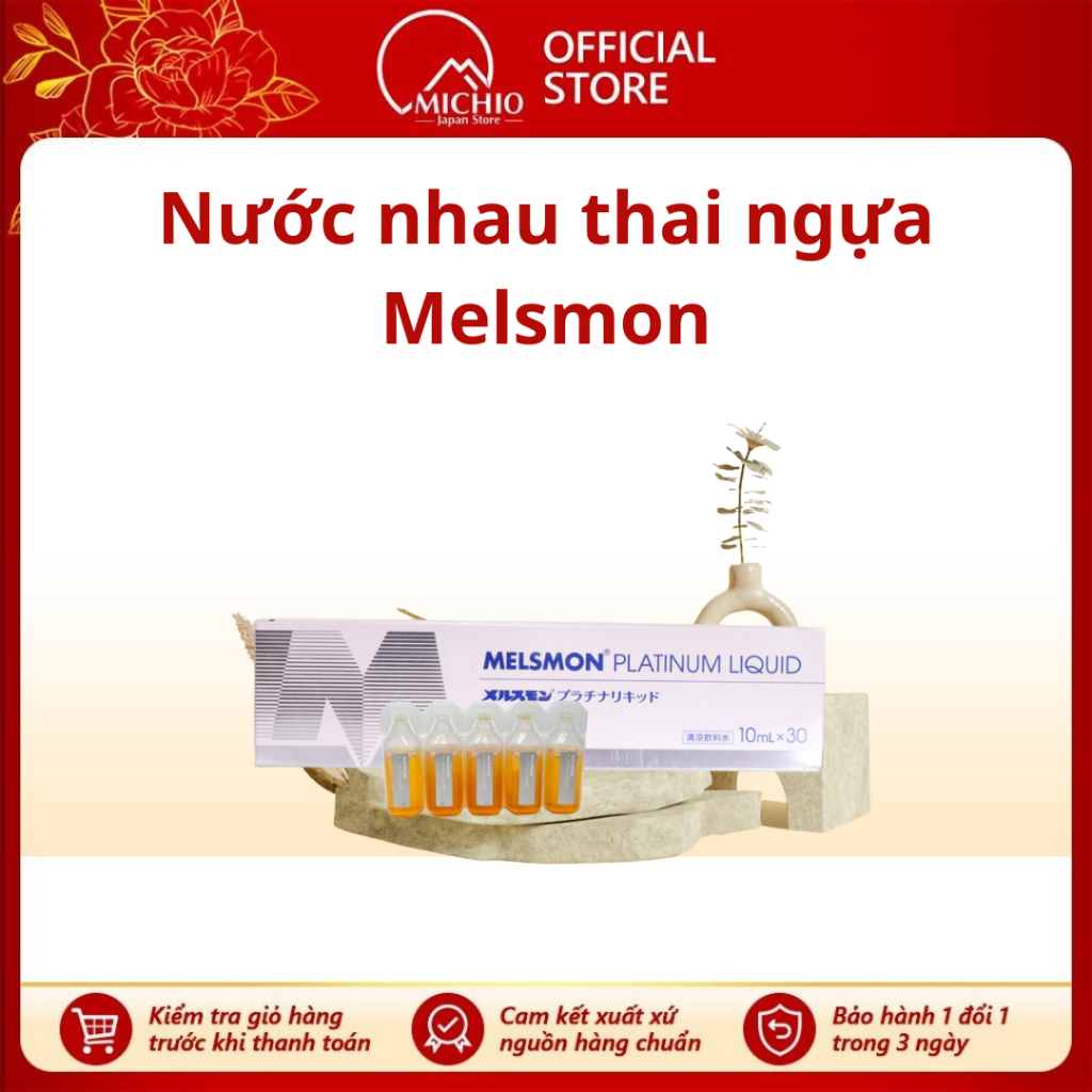 Melsmon Platinum Liquid Placenta Horse Placenta Drink, Japanese Melsmon ...