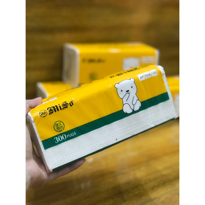 Miso bear tissue paper 300 sheets (1st class product) | Shopee Malaysia