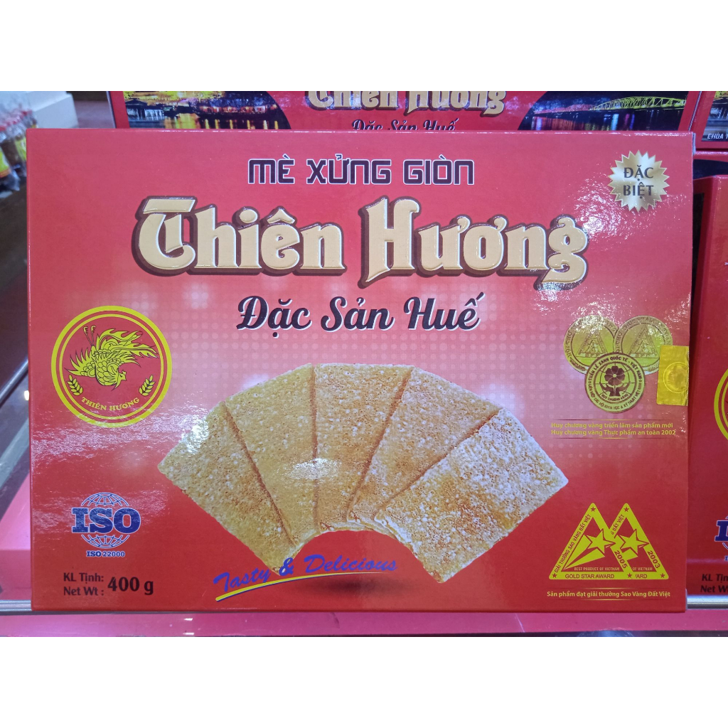 Genuine Hue specialty Thien Huong crispy sesame seeds 400g | Shopee ...